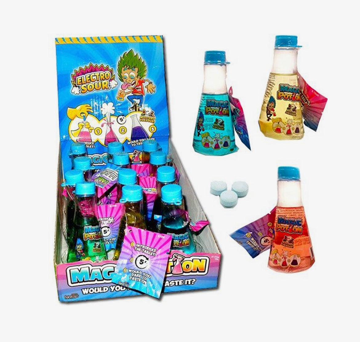 MAGIC POTION ELECTRO SOUR LIQUID CANDY, 12CT — Jaysdirectwholesale