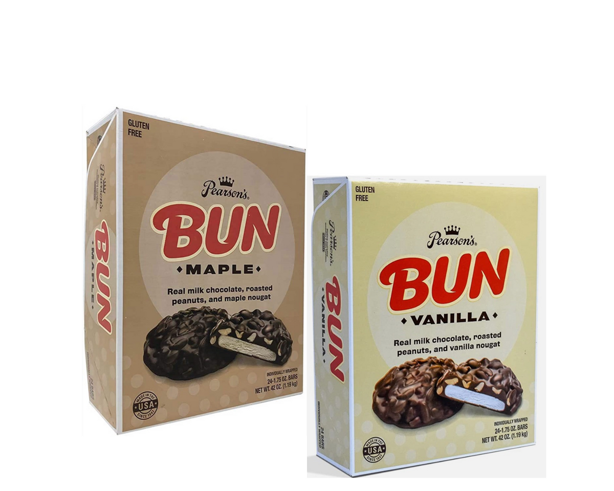 PEARSON'S BUN CLUSTER BAR - 24CT INDIVIDUALLY WRAPPED — Jaysdirectwholesale